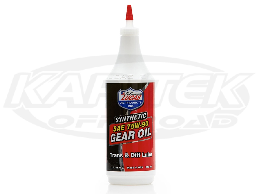 Lucas Oil Products 10047 - 75W90 Full Synthetic Transmission Gear Oil 1 ...