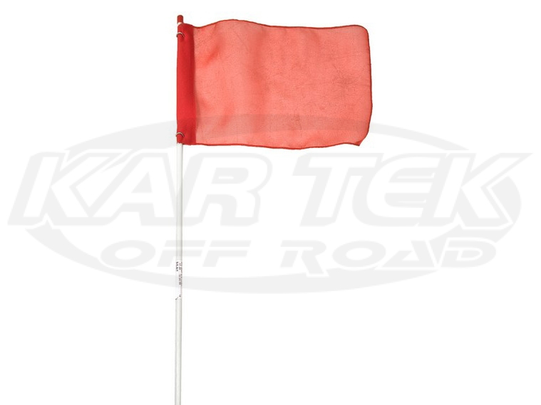 Buggy Whip Non Lighted 7 Foot Tall 5/16" Dia Whip Antenna With Flag And ...