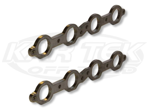 CBM LS Series 1-7/8" Port 3/8" Thick Stainless Exhaust Header Flanges ...
