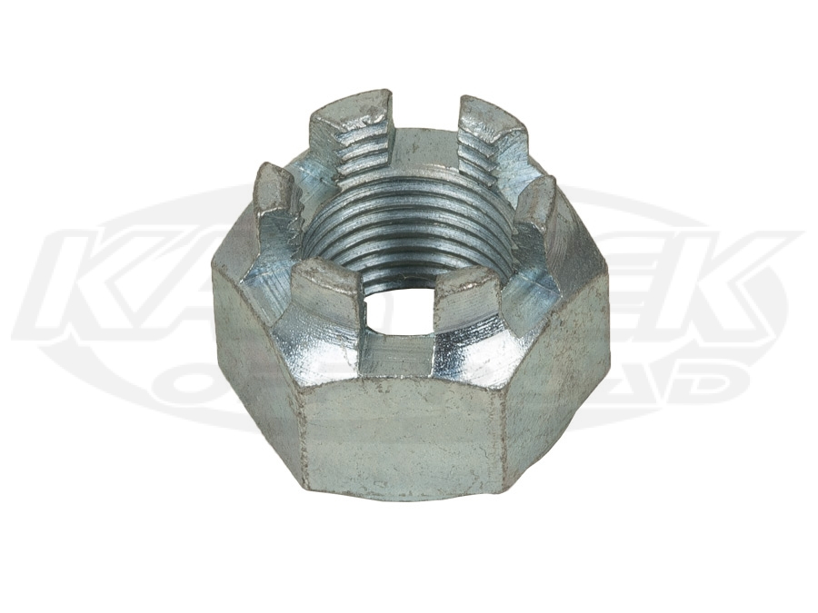 Silver Zinc Plated 5/8"-18 Fine Thread Castle Hex Lock Nuts - Kartek ...