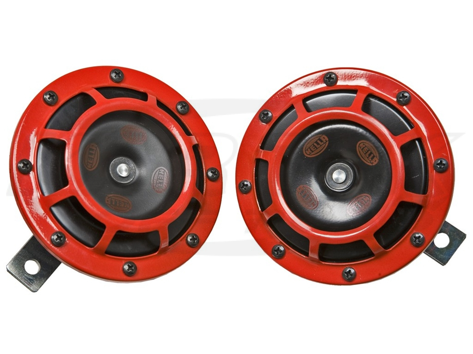 Hella 003399801 Twin Super Tone Horn Set 12 Volt 118 dB - Kartek Off-Road