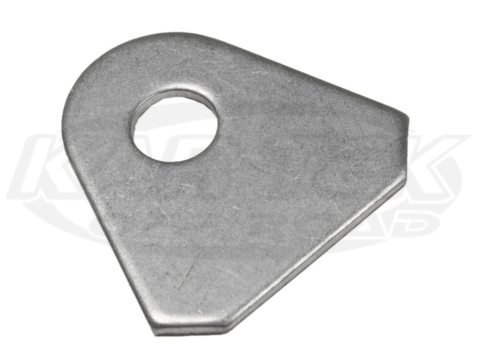 Notched Flat Tabs 3/8" Hole, 1" SF, .090" Thick, 2 Pack - Kartek Off-Road