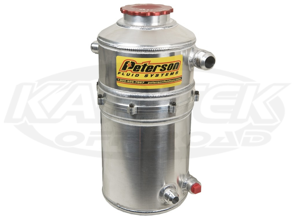 1-1/2 Gallon Drag Oil Tank Single Return - Kartek Off-Road