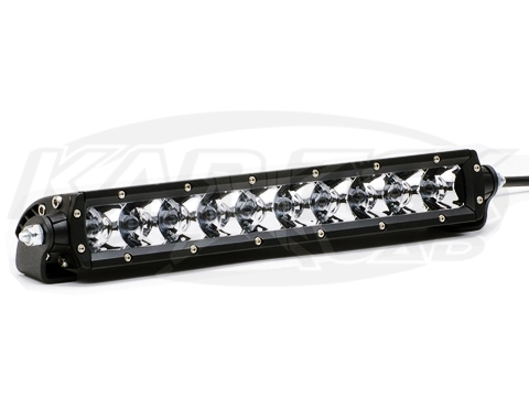 SR Series 10" LED Light Bars Hybrid, Combo, White - Kartek Off-Road