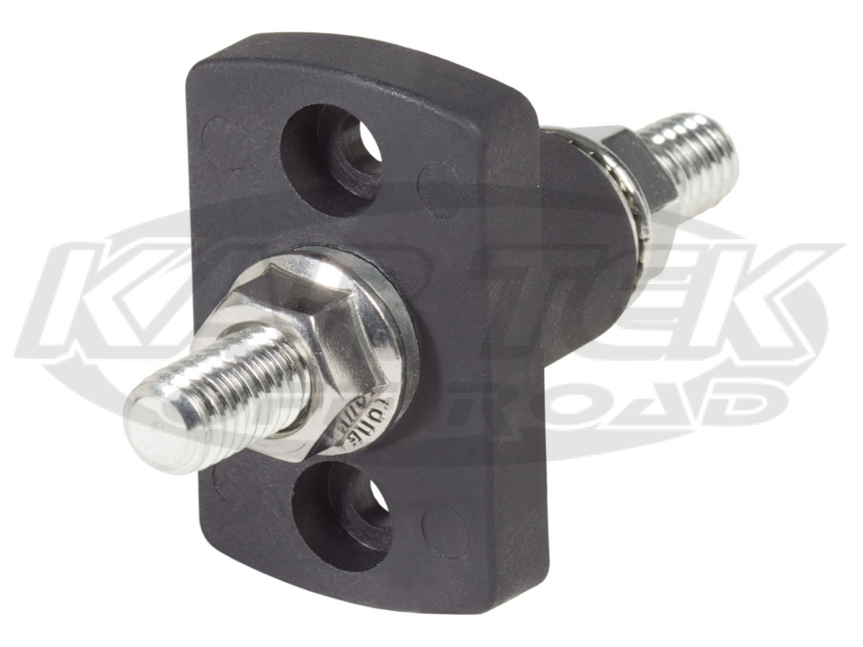 Blue Sea Systems 3/8" Stud Black Negative Battery Terminal Feed Through ...