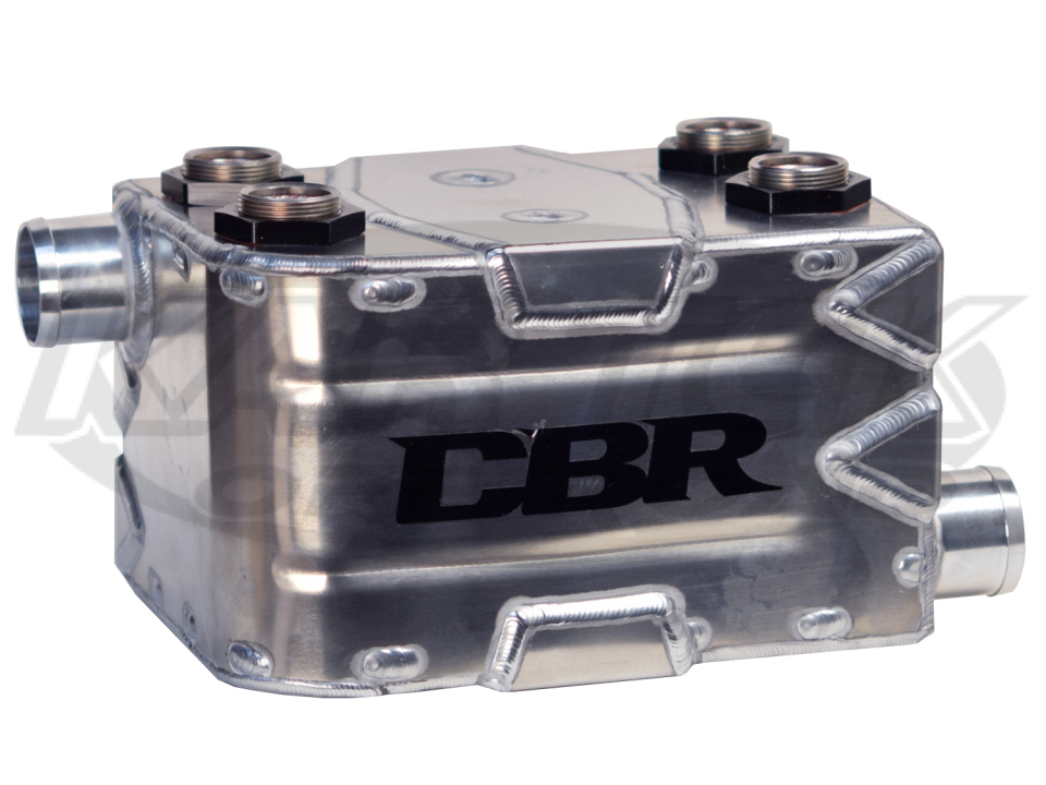CBR 22 Plate Dual Oil Cooler Heat Exchanger 1-3/4" Radiator In/Out AN ...