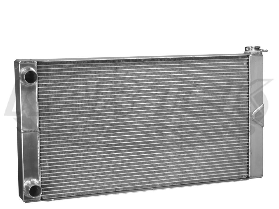 CBR 31x16 Dual Pass Aluminum Radiator Without Fans With Right Side Fill ...