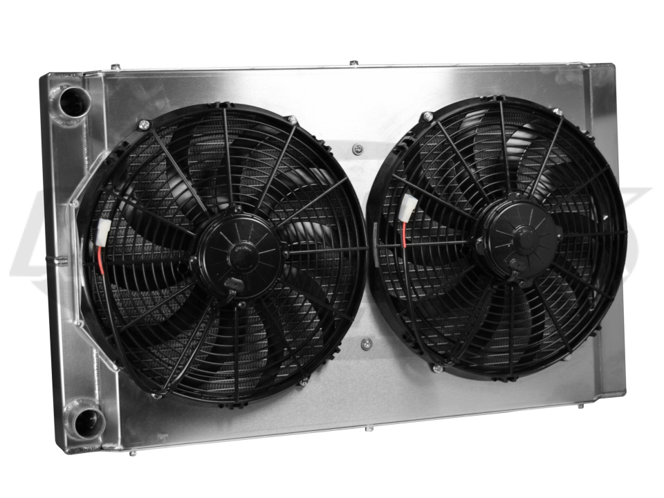 CBR 31x19 Dual Pass Aluminum Radiator With Dual Fans And Without Fill ...