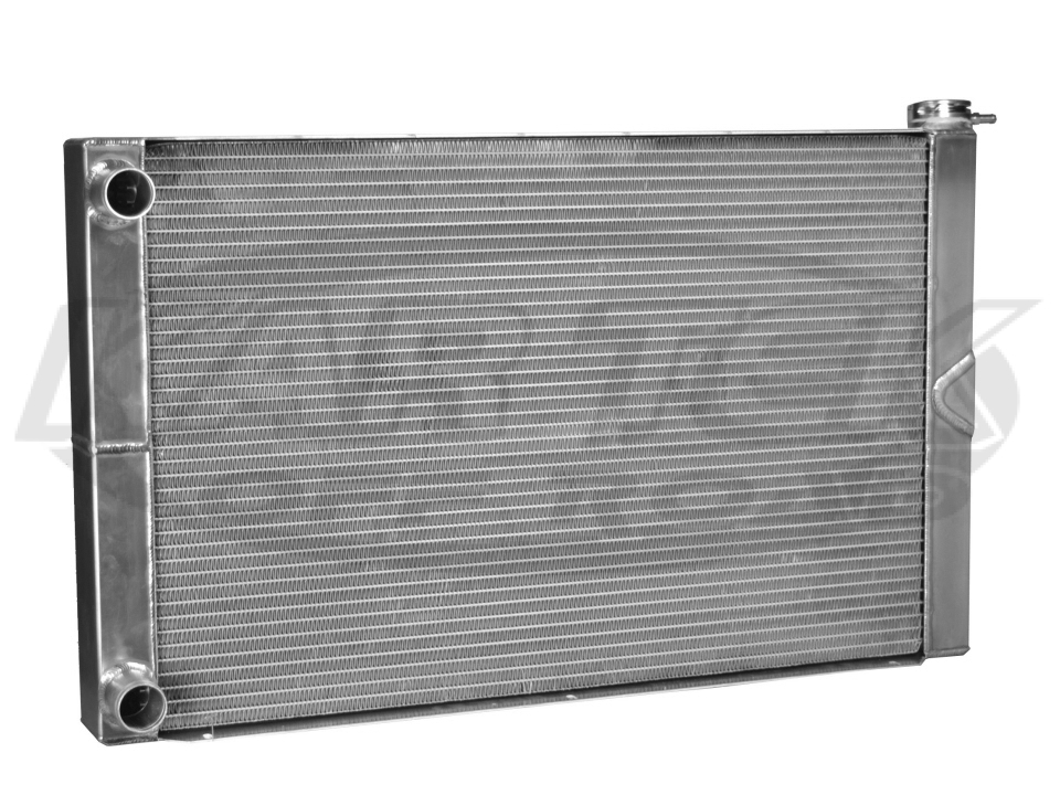 CBR 31x19 Dual Pass Aluminum Radiator Without Fans With Right Side Fill ...