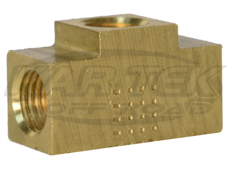 Brass 3/16" Inverted Flare American Brake Line Female Tee Fittings ...