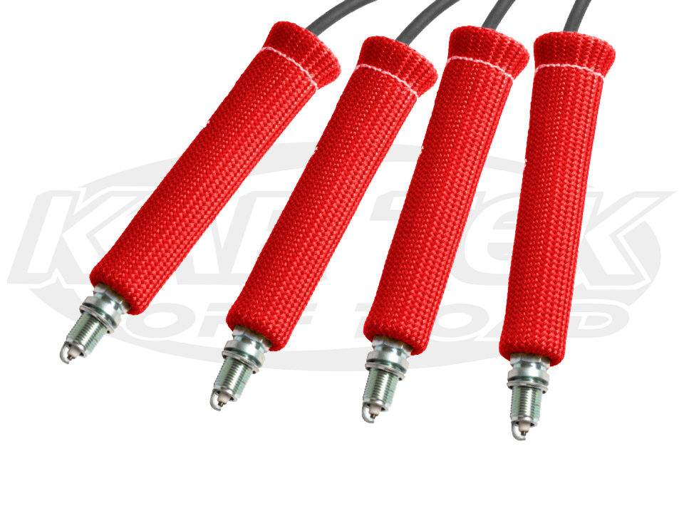 Cool It ThermoTec 14261 Red Braided Spark Plug Wire Heat Shield Sleeves ...