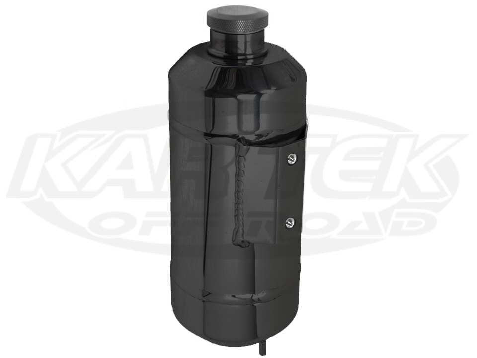 Ogawa Enterprises Black Rear Mount 1-1/2 Quart Radiator Overflow Tank 4 ...