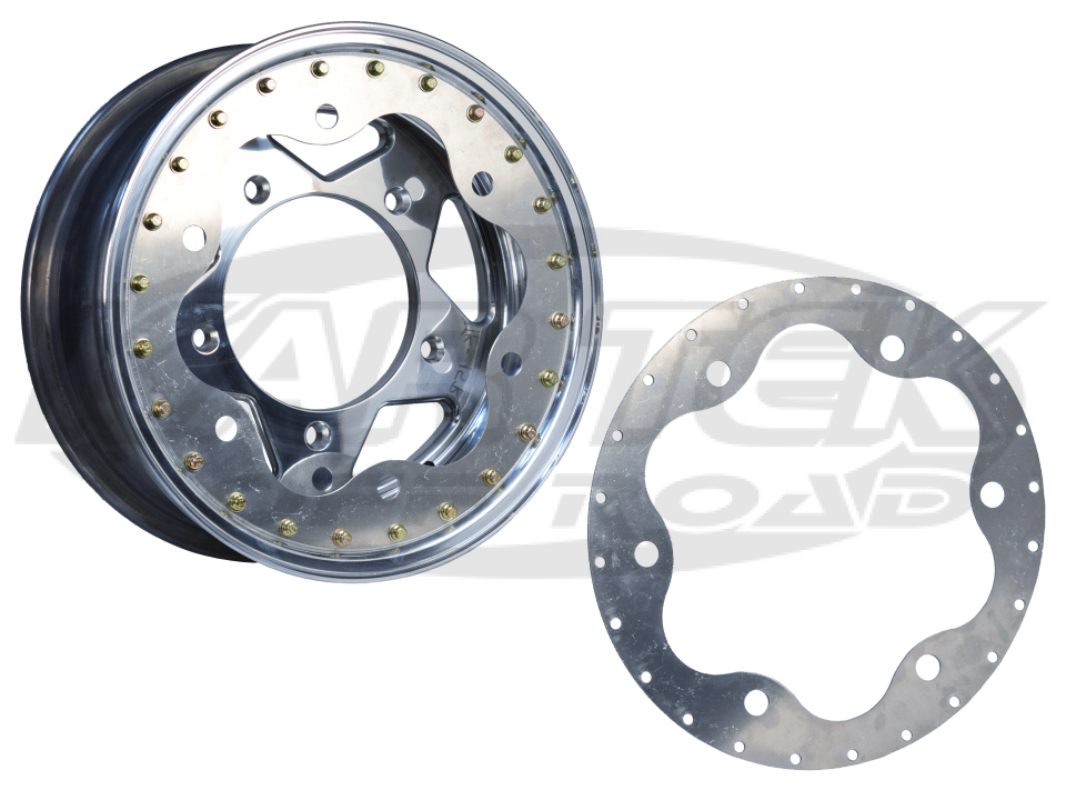 DWT Racing 24 Bolt Machine Finish Scalloped Beadlock Ring Cover For 15 ...