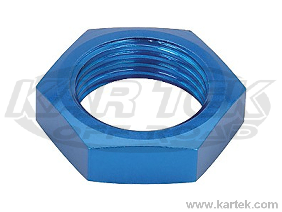 Fragola AN -3 Blue Anodized Aluminum 3/8-24 Thread Bulkhead Nut For Tee ...