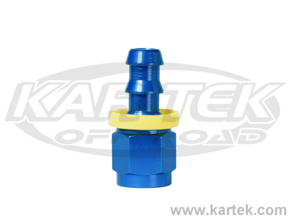 Fragola AN -8 Female To -6 Push Lock Hose Blue Anodized Aluminum ...