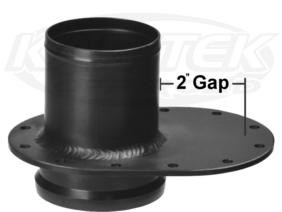 Fuel Safe RF390A Straight 12 Bolt 4x6 Opening Filler Neck With Flapper ...