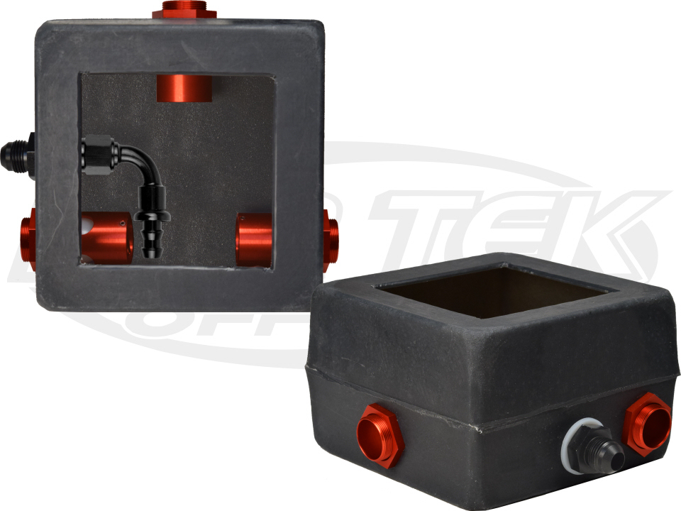 Fuel Safe ST10010 Half Gallon Fuel Collector Road Race Style Surge Tank ...