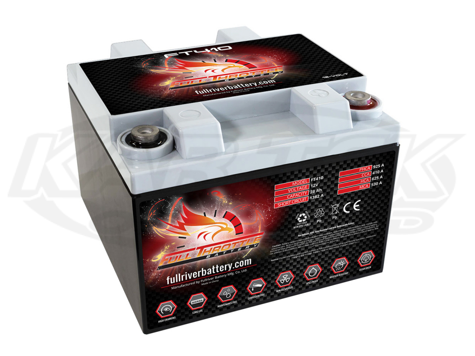 Full Throttle FT410 Series Battery 12v - 410 CCA - 925 PHCA With m6 ...