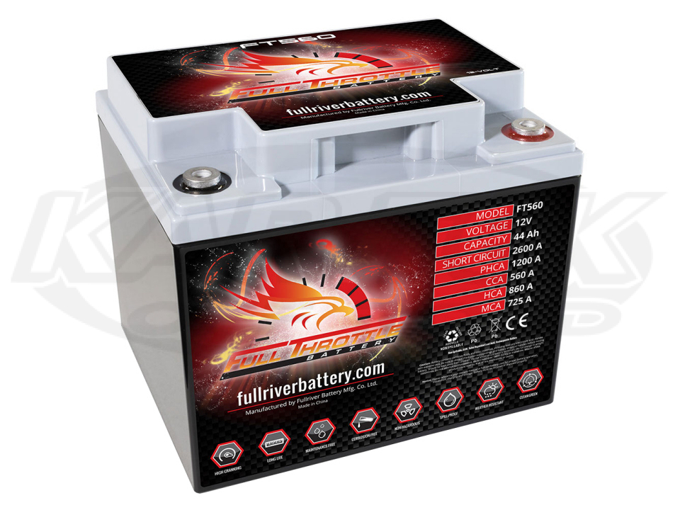 Full Throttle FT560L Series Battery 12v - 560 CCA - 1200 PHCA With m6 ...