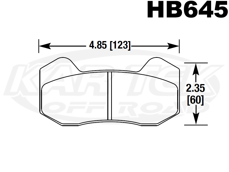 Hawk Performance HB645W.490 DTC-30 Compound 4-7/8" Wilwood 6712 Brake ...