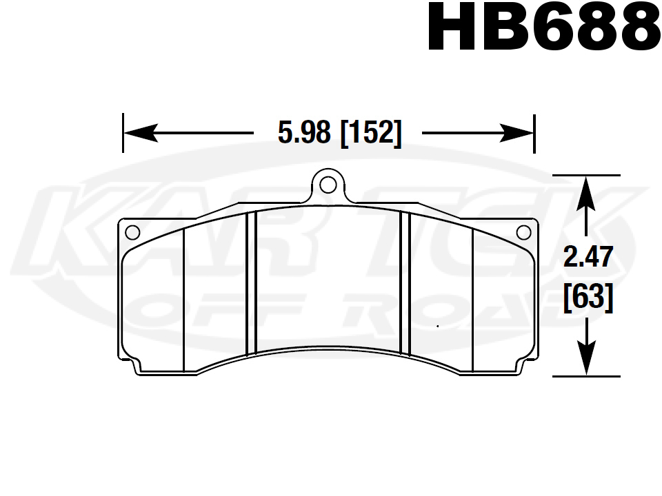 Hawk Performance HB688F.710 HPS Performance Street Compound 6" Brake ...