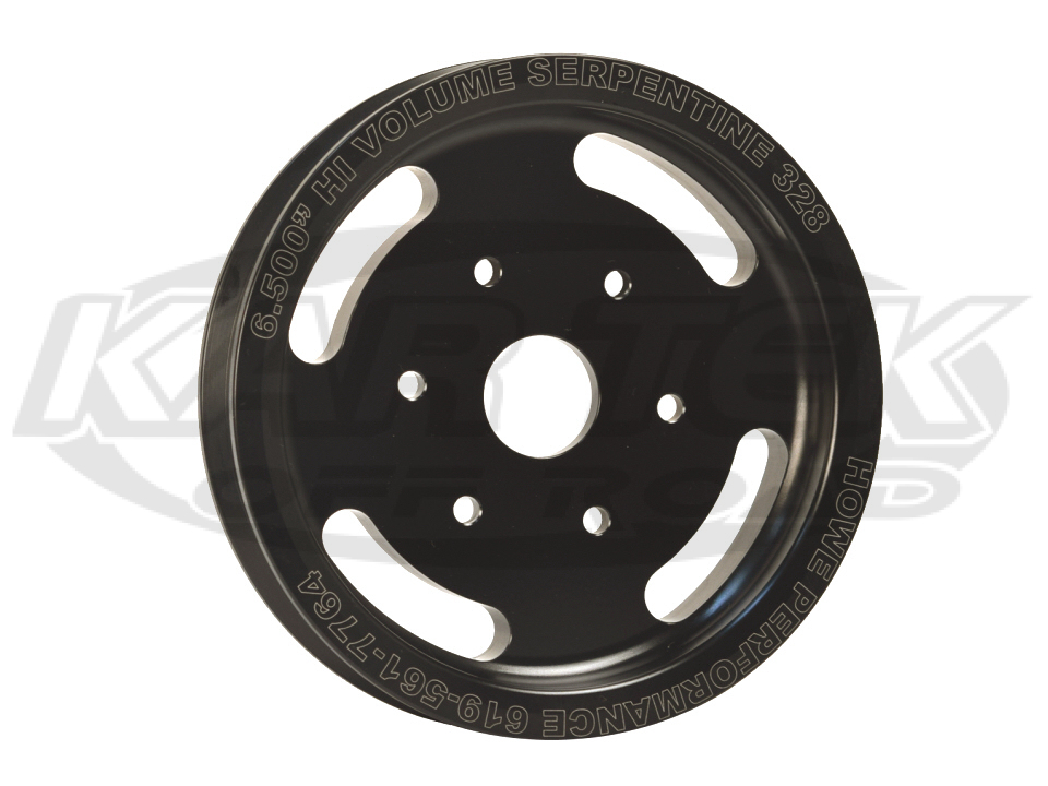 Howe Performance 6 Rib Serpentine Offset Power Steering Pulley 6-1/2 ...