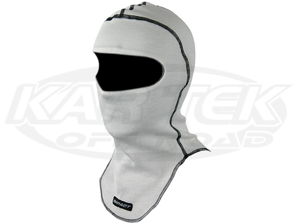 Impact Racing 4000913 Gray Nomex Fire Resistant Balaclava Head Sock SFI 3.3 Approved - Kartek ...