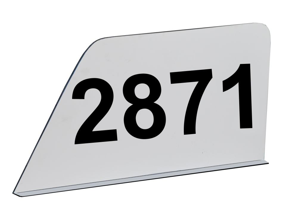 Kartek Offroad Racing Fiberglass Flat Roof Mount Blank Number Plate ...