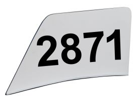 Racing Number Plate