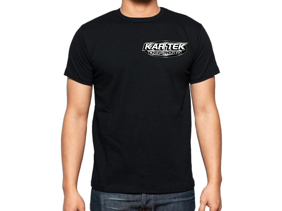 Kartek Off-Road Black Adult Size Short Sleeve Tee Shirt With White ...