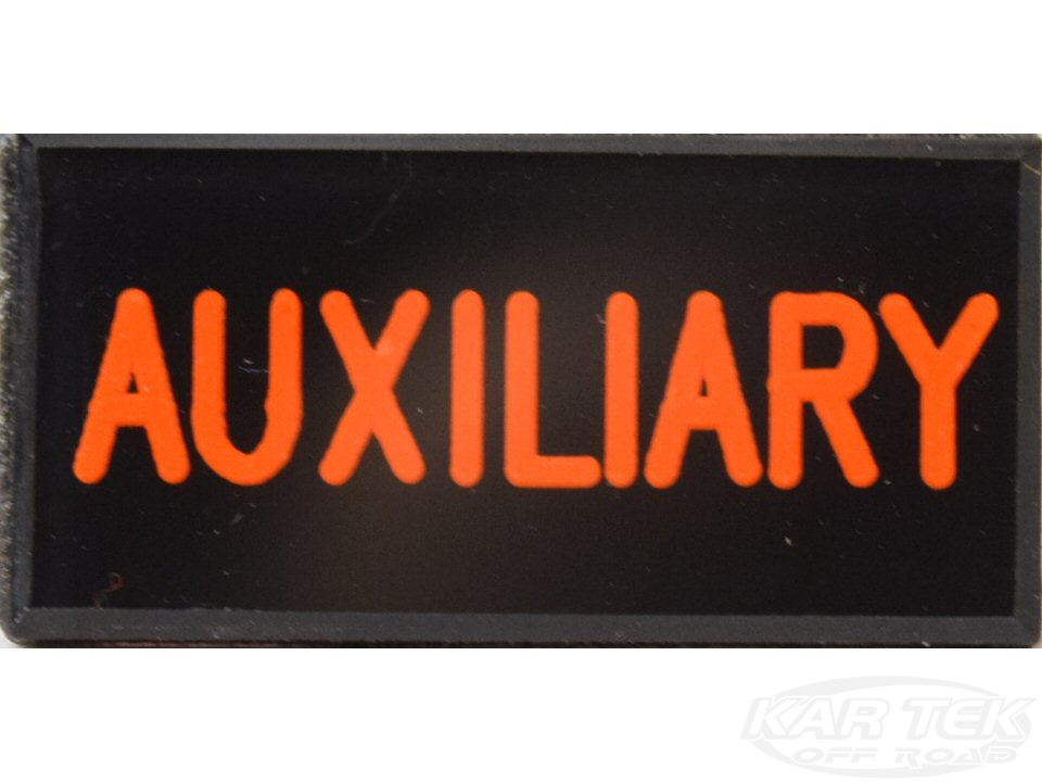 AUXILIARY Dash Badge Self Adhesive ID Label For Your Indicator Lights ...