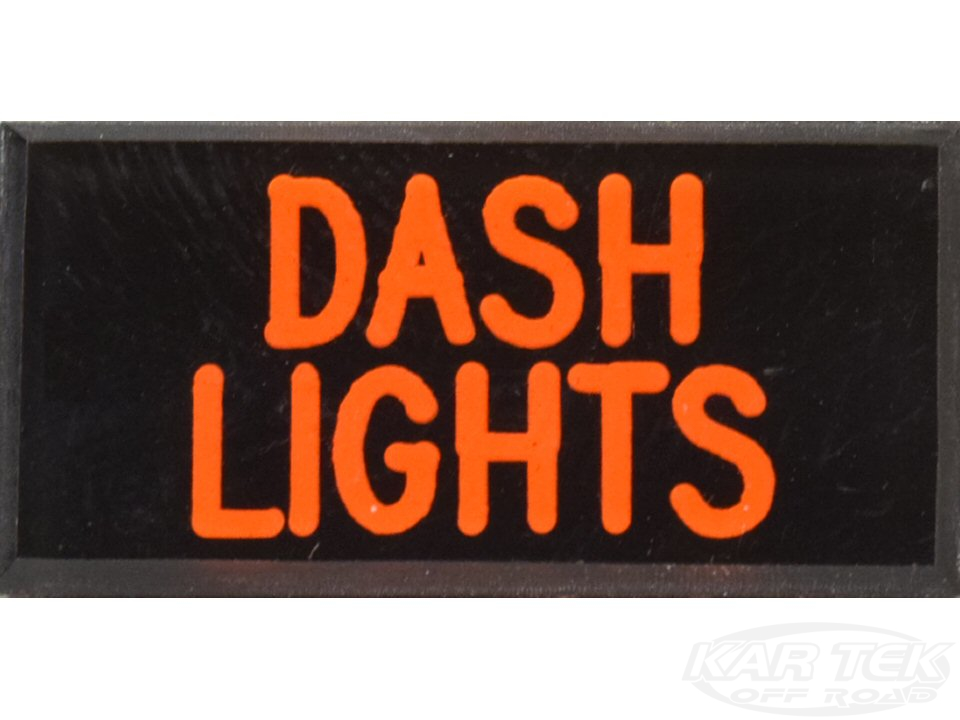 DASH LIGHTS Dash Badge Self Adhesive ID Label For Your Indicator Lights ...
