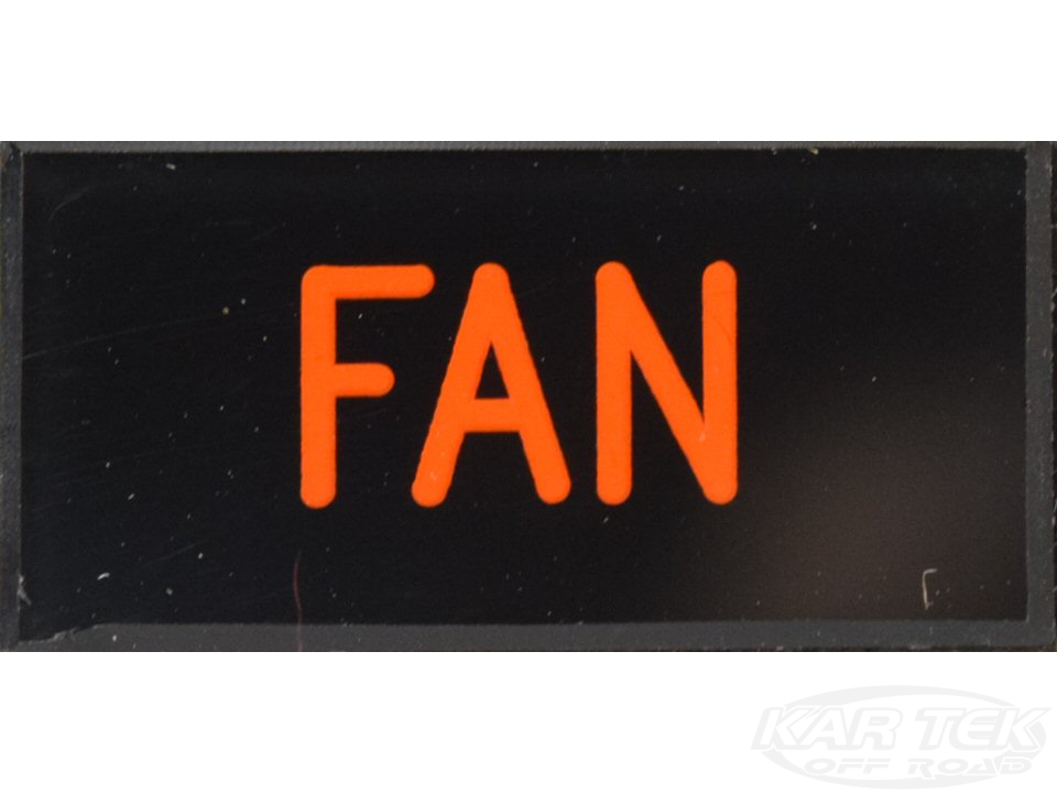 FAN Dash Badge Self Adhesive ID Label For Your Indicator Lights Or ...