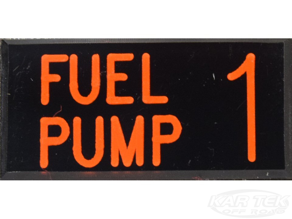 FUEL PUMP 1 Dash Badge Self Adhesive ID Label For Your Indicator Lights ...