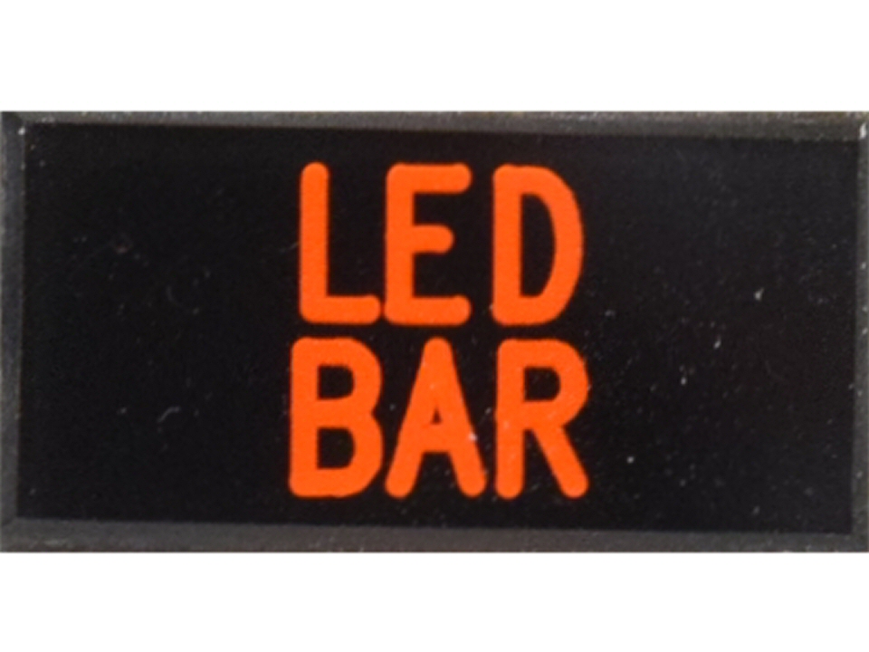 LED BAR Light Bar Dash Badge Self Adhesive ID Label For Your Indicator ...