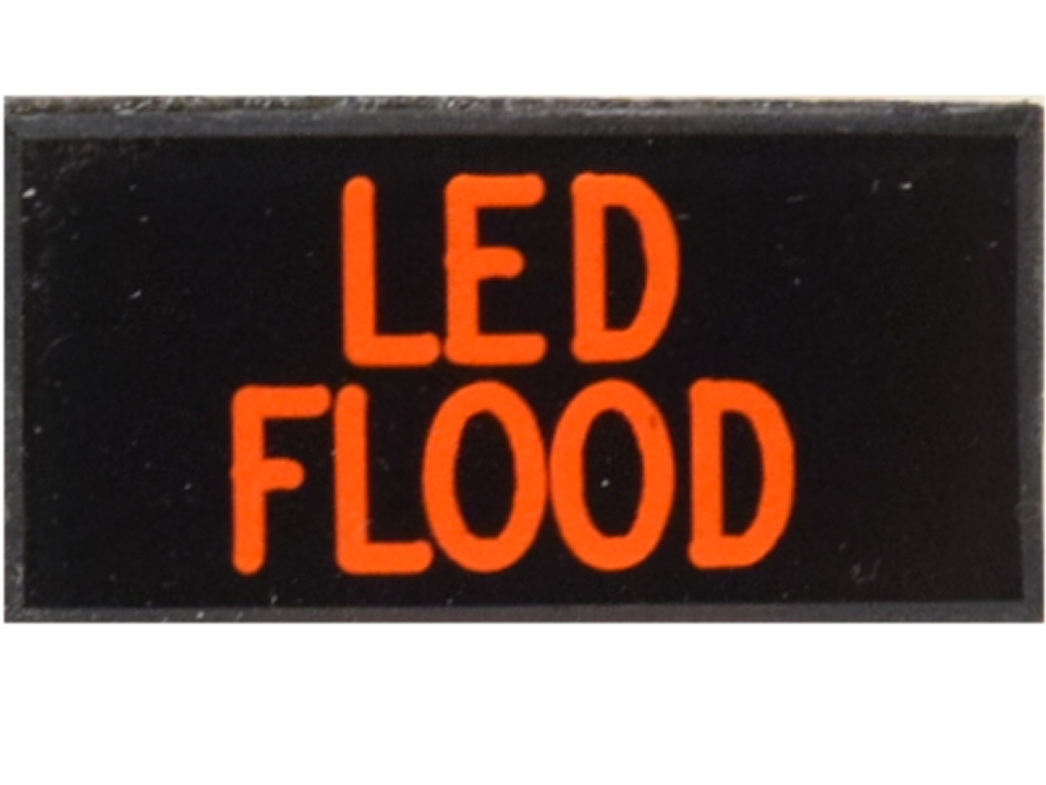 LED FLOOD Lights Dash Badge Self Adhesive ID Label For Your Indicator ...