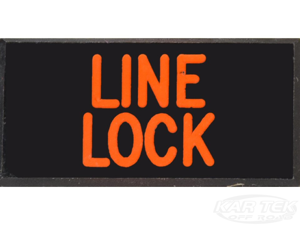 LINE LOCK Dash Badge Self Adhesive ID Label For Your Indicator Lights ...