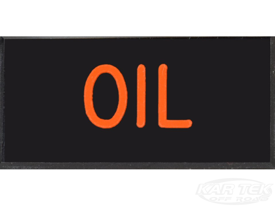 OIL Dash Badge Self Adhesive ID Label For Your Indicator Lights Or ...
