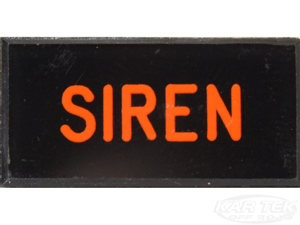 SIREN Dash Badge Self Adhesive ID Label For Your Indicator Lights Or ...