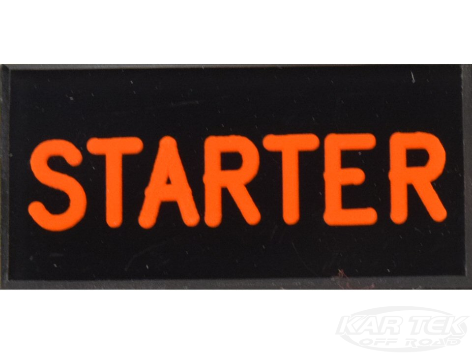 STARTER Dash Badge Self Adhesive ID Label For Your Indicator Lights Or ...