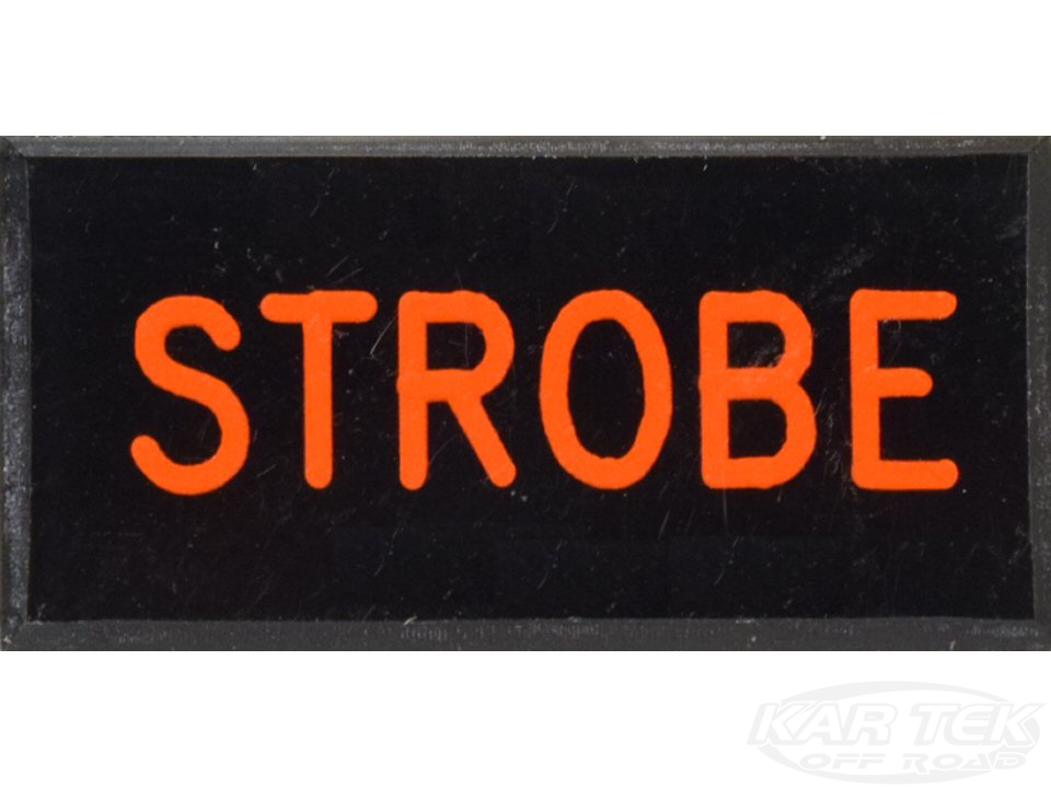 STROBE Dash Badge Self Adhesive ID Label For Your Indicator Lights Or ...