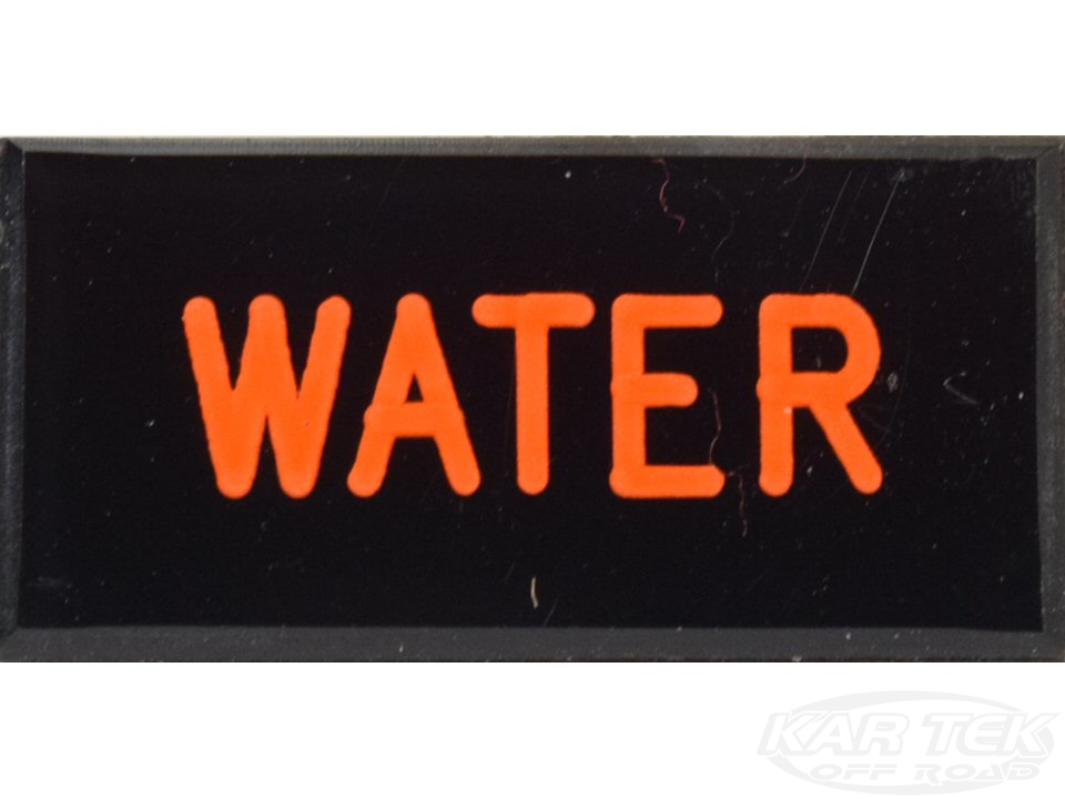 WATER Dash Badge Self Adhesive ID Label For Your Indicator Lights Or ...