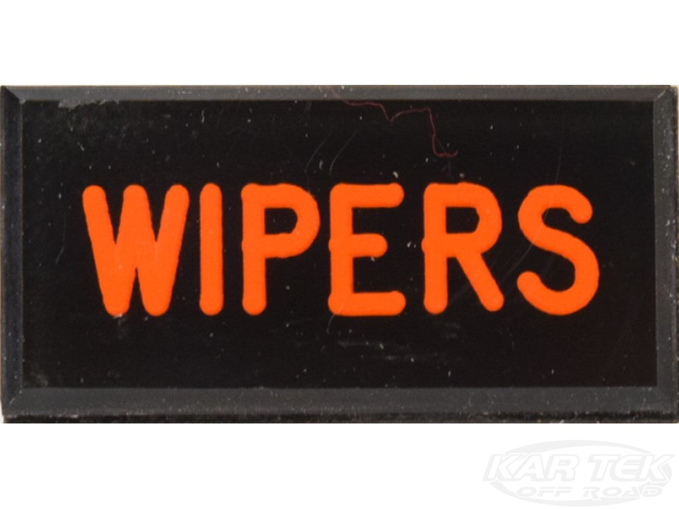 WIPERS Dash Badge Self Adhesive ID Label For Your Indicator Lights Or ...
