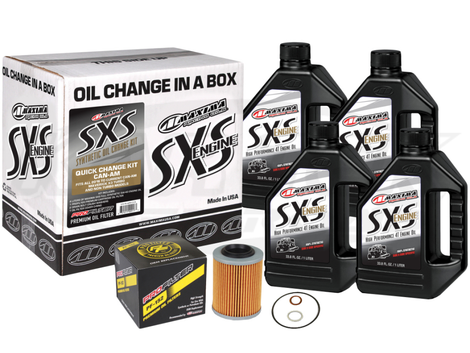 Maxima Racing Oils 5W40 Synthetic SXS Quick Change Kit For Can-Am ...