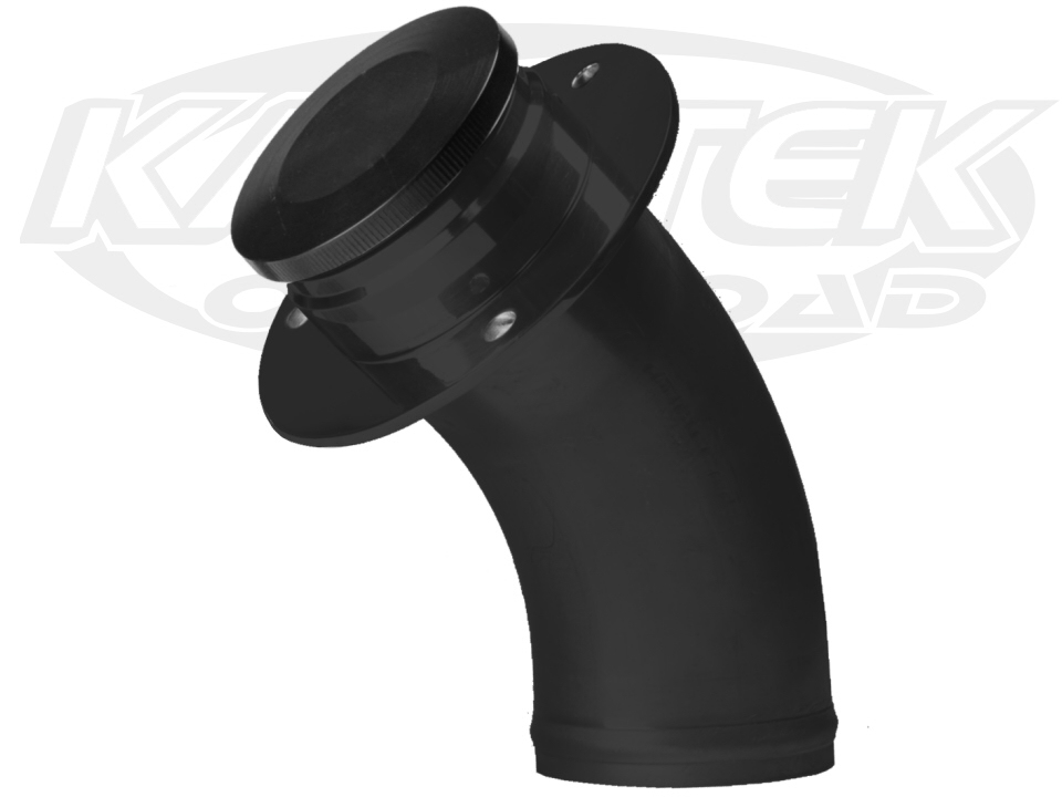 Ogawa Enterprises Black 45 Degree Remote Fuel Filler Neck With Billet ...