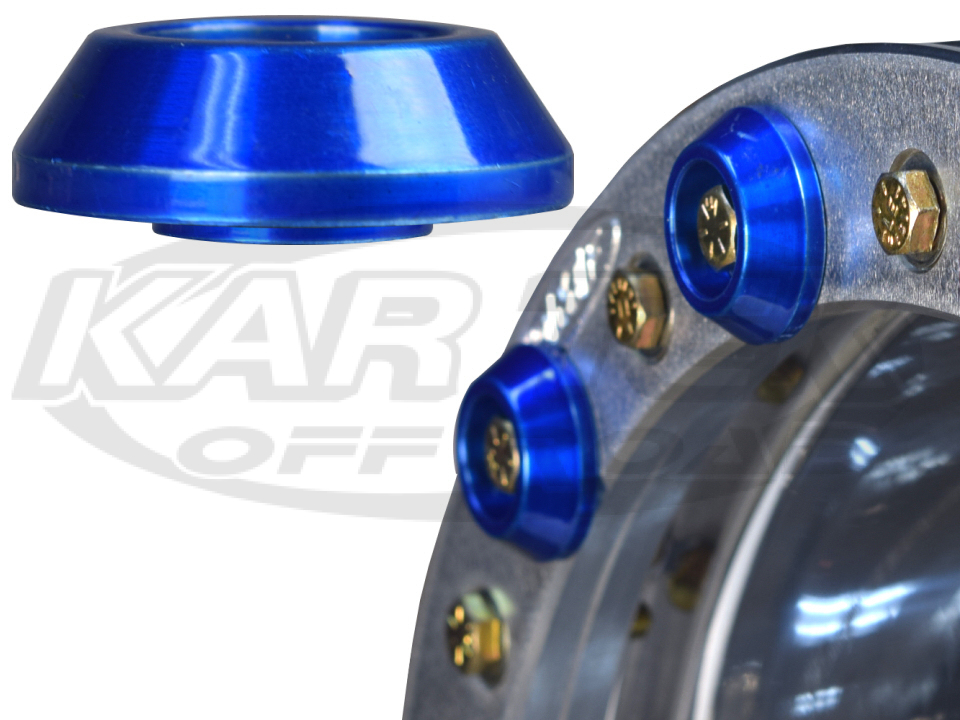 OMF Performance Anodized Blue Bead Lock Rock Crawling Domed Washers ...