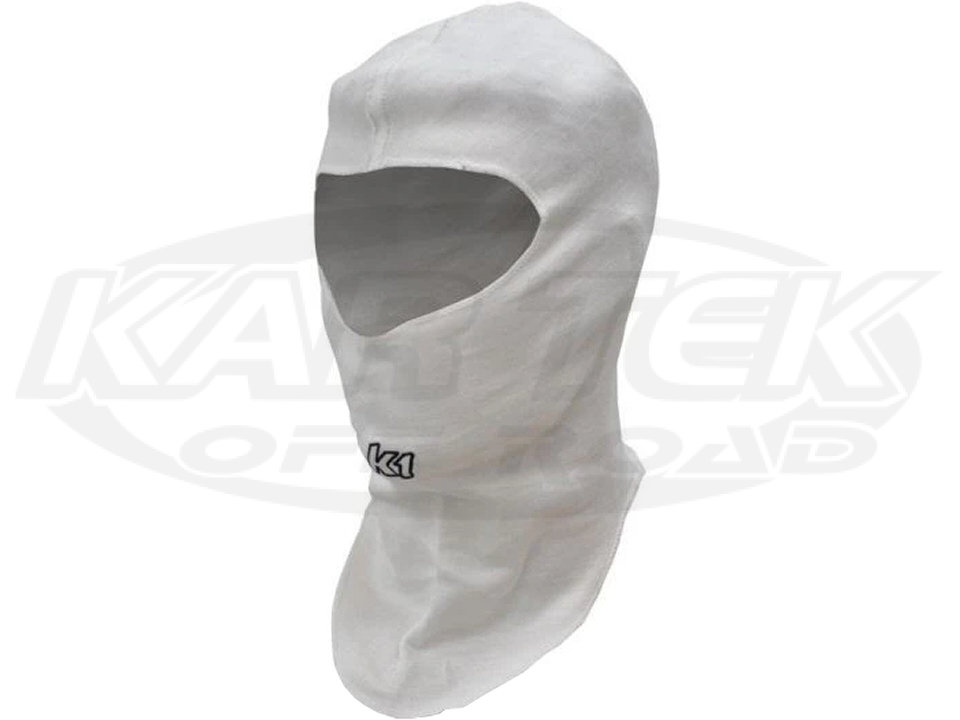PCI Race Radios 1157 White K1 Nomex Fire Resistant Balaclava Head Sock ...