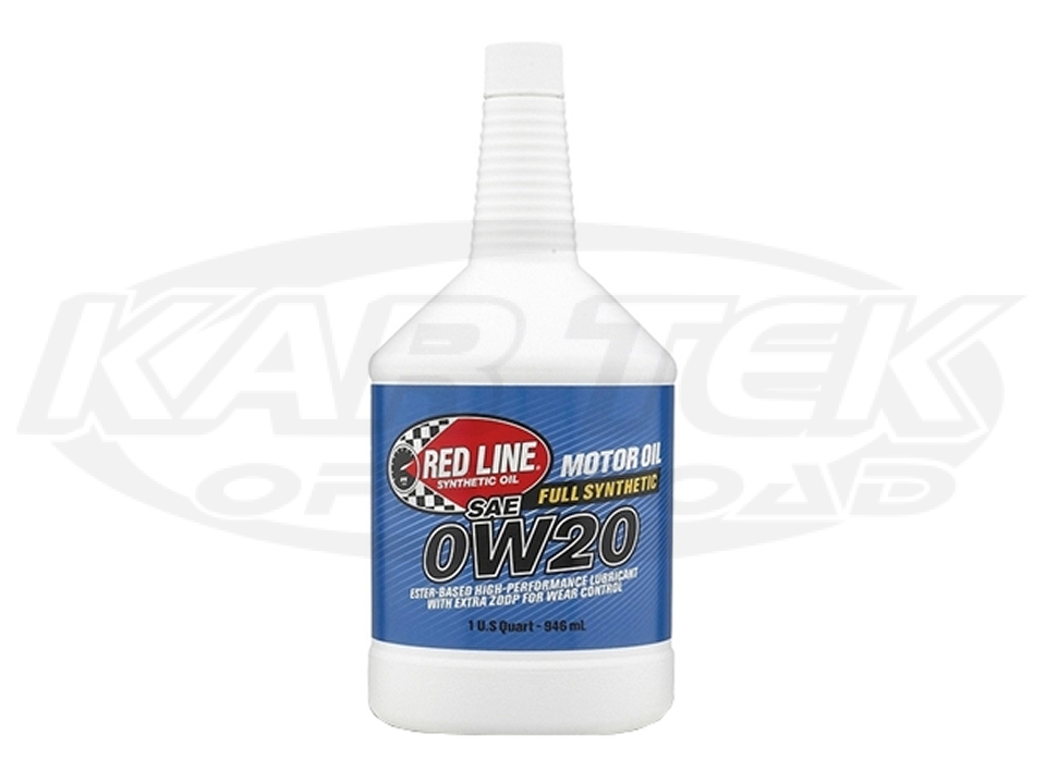 Red Line Racing Oils Full Synthetic 0W20 High Performance Engine Oil 1 ...