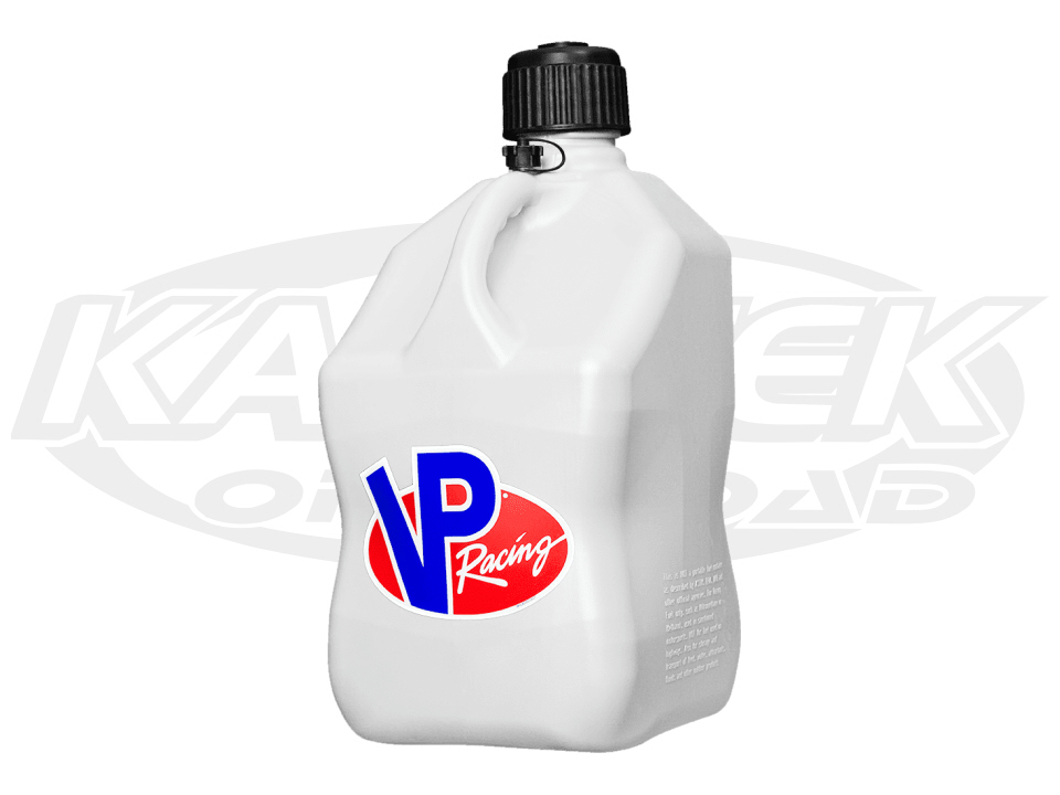 VP Racing Fuels White 5 Gallon Square Motorsport Container Polyethylene ...