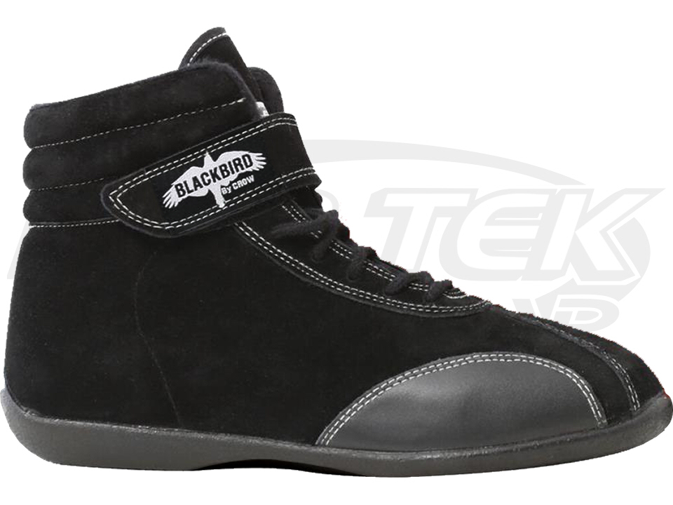 Crow Enterprizes 22030BK Mid-Top Black Suede Driving Shoes Youth ...